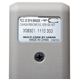 308301 Multi-Code 2 Button Mini Keychain Remote - In Stock! | Global Gate Controls, Inc.